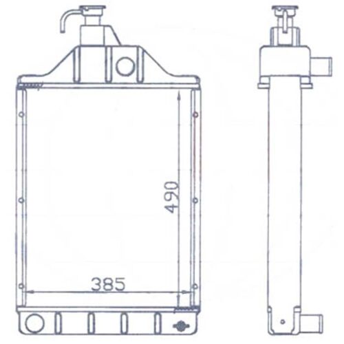 MASSEY FERGUSON 165 (0490 x 385 x 59 / 2MF105_10) - Aaron Radiator