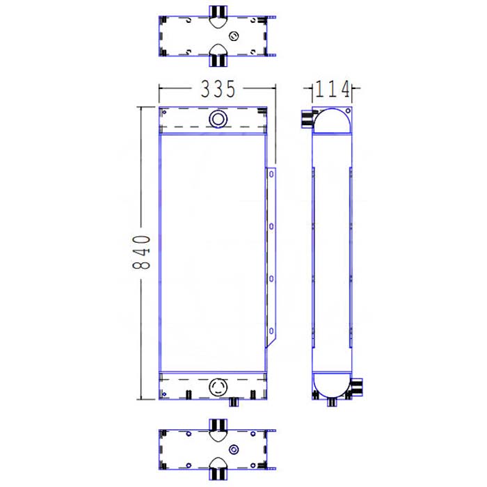 JCB JS130 (0680 x 310 x 10 / 3JB101_12) - Aaron Radiator