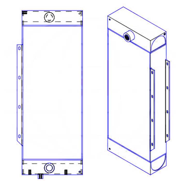 JCB JS130 (0680 x 310 x 10 / 3JB101_12) - Aaron Radiator