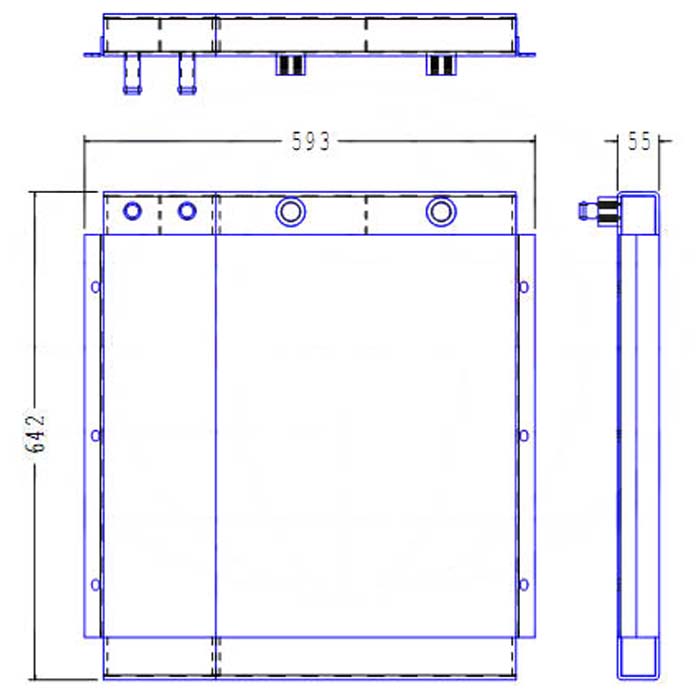 COMPAIR Compressor (0530 x 543 x 55 / 8ND103_10) - Aaron Radiator