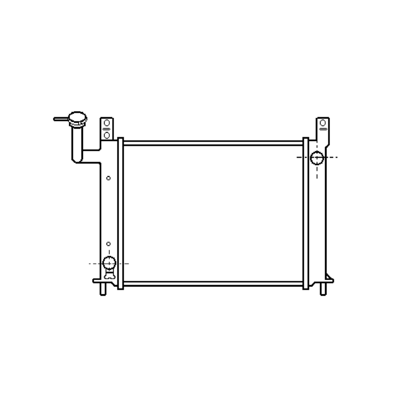 radiator, Nissan Sunny III, 1392 cc, 1988-90 (10/88-06/90), 490 - 348 ...