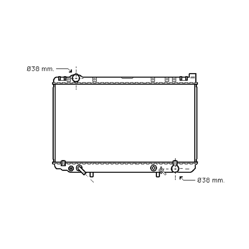 radiator, Lexus LS400, 3969 cc, 1989-94 (05/89-11/94), LS 400, 400 ...