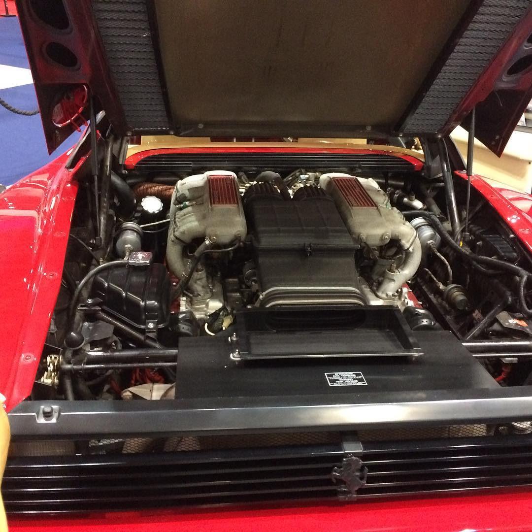 Testarossa engine bay - Aaron Radiator