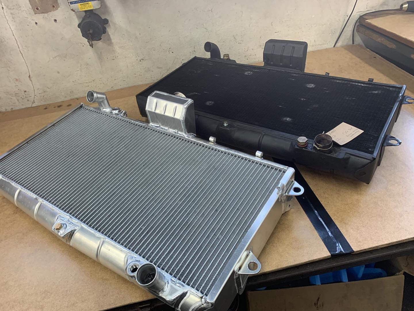 Ferrari 250 radiator copied in alloy. - Aaron Radiator