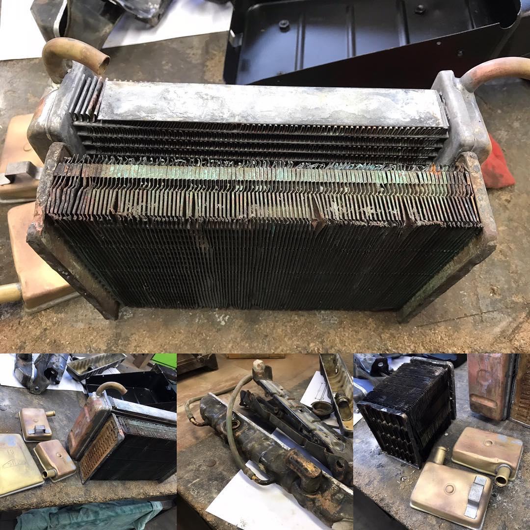 A selection of heater matrixes ready to be rebuilt next week - Aaron ...