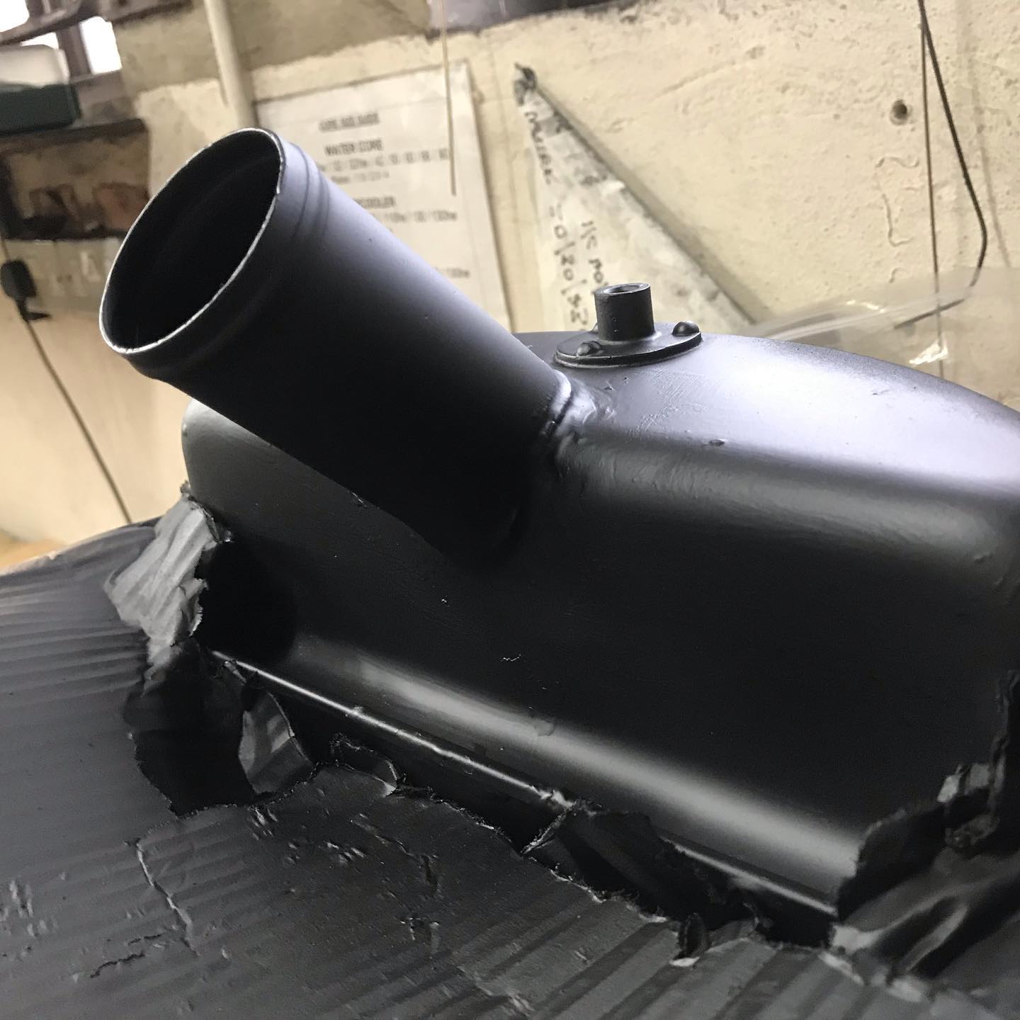 Top hose replacement on a Bullnose Morris radiator - Aaron Radiator